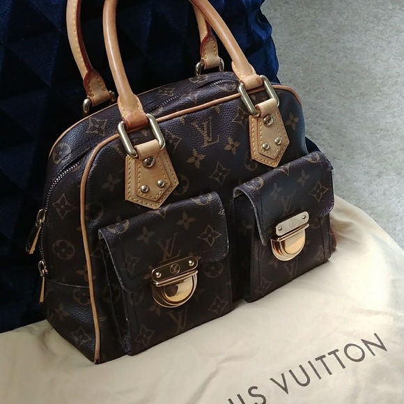 Louis Vuitton | Bags | Louis Vuitton Manhattan Handbag With Buckle ...